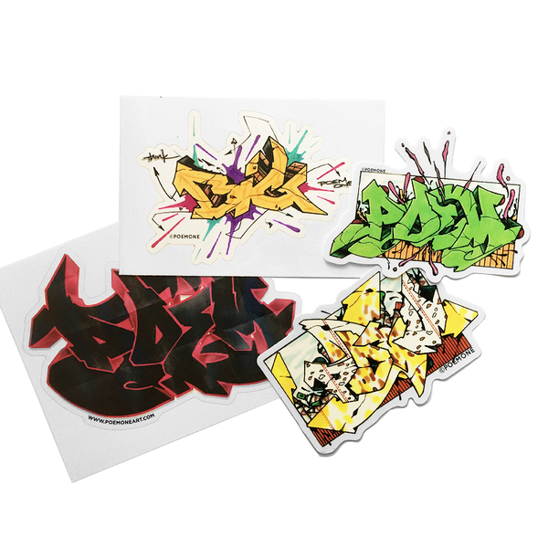 Poem Graffiti Art - Sticker Pack (4-pc) – The Yard Art Supplies